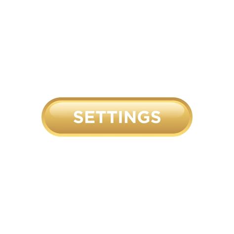 Premium Vector Settings Button Website Vector Template