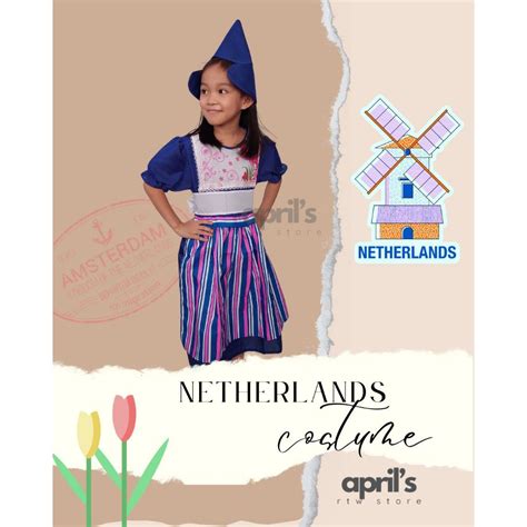 Netherlands Dutch United Nations Costume For Girls April Store