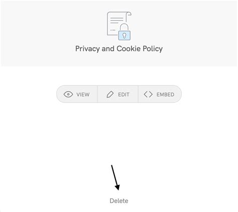 How To Delete A Privacy Policy Iubenda Help