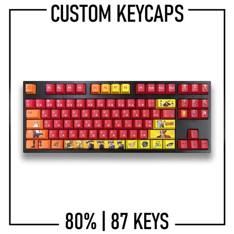 80 Tkl Keyboard Custom Keycaps Ansi 87 Keys Goblintechkeys