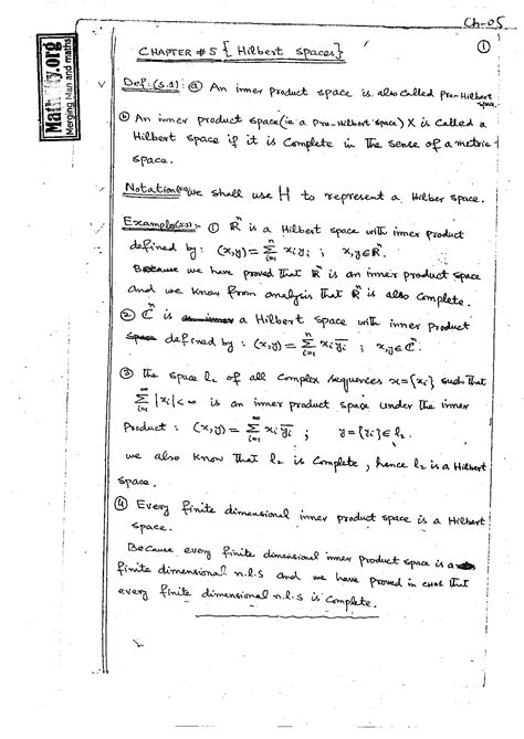 Solution Functional Analysis Ch05 Hilbert Spaces Studypool