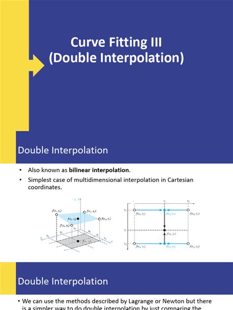 11 Curve Fitting Iii Double Interpolation Pdf