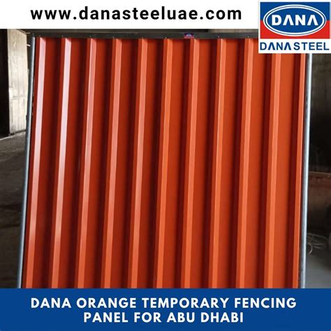 Orange Color Shinko Corrugated Sheet Fencing Panel Is A Versatile