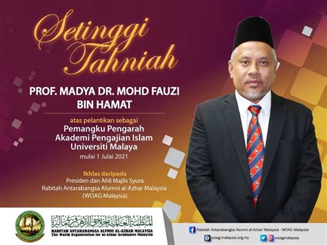 Setinggi Tahniah Ybhg Prof Madya Dr Mohd Fauzi Bin Hamat Atas