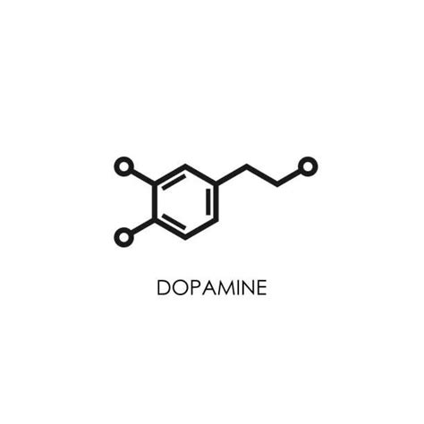 Dopamine Molecular Structure Illustration