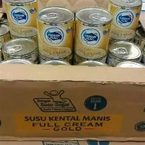 Jual Susu Bendera Kaleng Frisian Flag Gold 370 gr Isi 48 Pcs / Karton ...