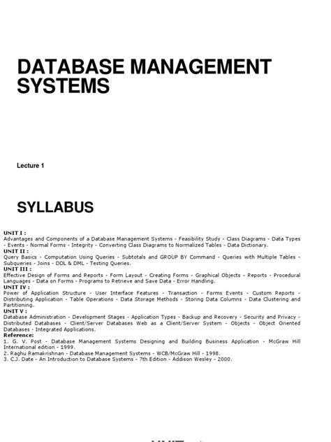 database management systems pdf databases computing