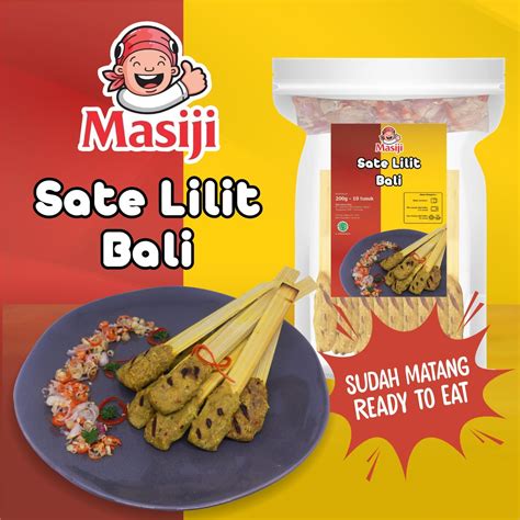 Jual Sate Lilit Bali Sambal Matah Masiji Matang And Frozen 10 Tusuk Shopee Indonesia