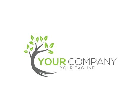 Abstract Tree And Roots Logo Design Isolated Vector Template Vector Art At Vecteezy