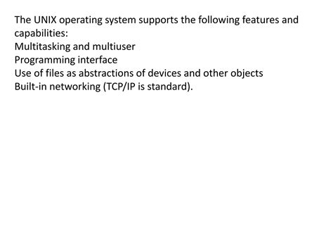 Structure Of Unix Operating System Pptx