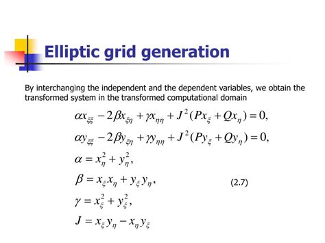 Ppt Generation Of Structured Grid By Solving Elliptic Pdes Powerpoint Presentation Id1004157