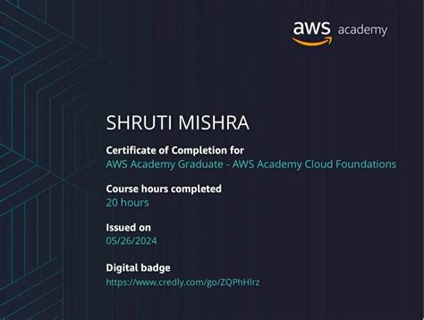 shruti mishra on linkedin aws cloudcomputing certification tech