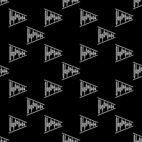 Candlestick Triangle Figure Cryptocurrency Trading Linear Seamless Pattern 48308517 Vector Art