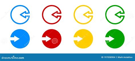 two color pointer vector icon from cursor concept isolated blue