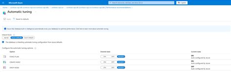 Aplicar Recomendações De Desempenho Azure Sql Database Microsoft Learn