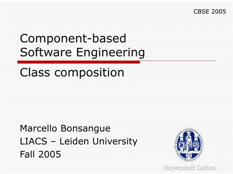 PPT Introduction To Component Based Software Engineering PowerPoint Presentation ID 9690492