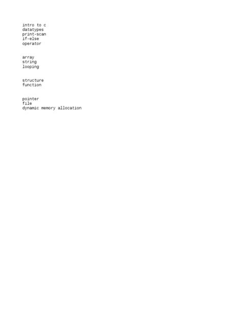 intro to c datatypes print scan if else operator pdf