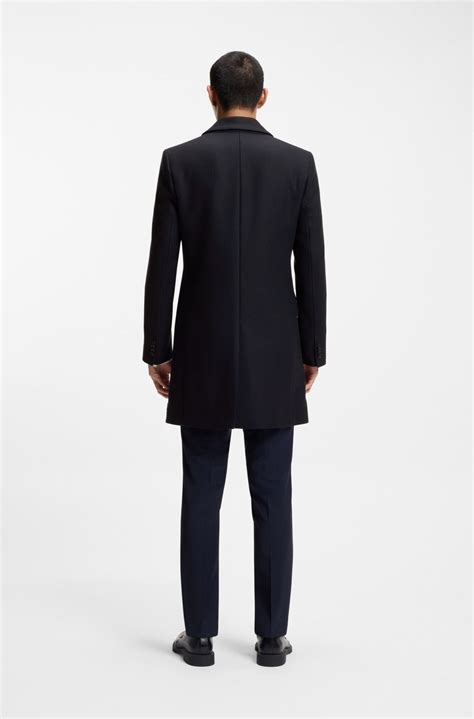 Hugo Migor 2541 Wool Coat Dark Blue Aukia