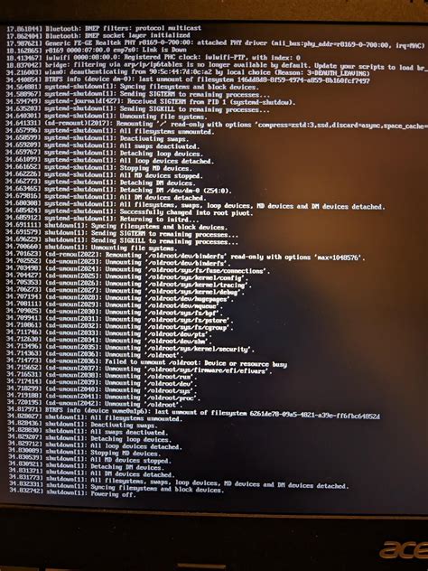arch linux won t shutdown or restart with the kernel update failed to