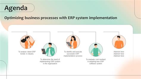 Agenda Optimizing Business Processes With Erp System Implementation Ppt