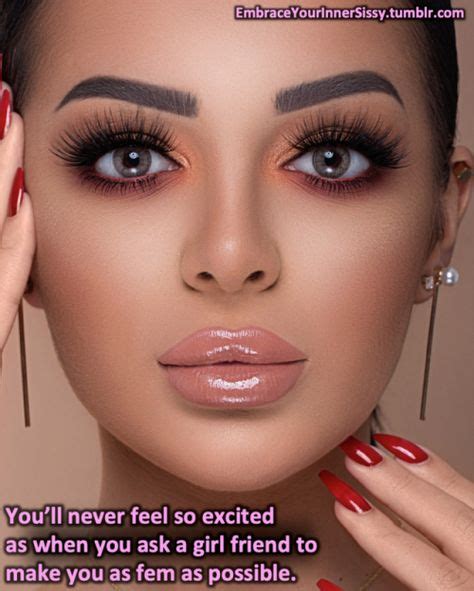 Best Makeup Images In Makeup Captions Feminization Feminize Me
