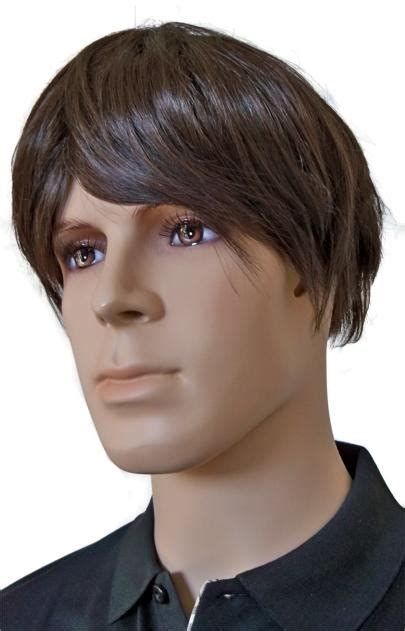Emo Wig Brown Hair Color M006 Mens Wigs