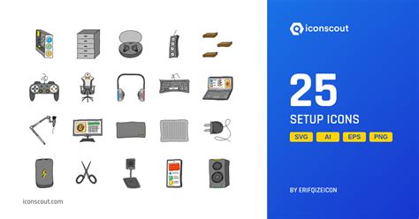 Setup Icon Pack 25 Free Download Entertainment Icons Iconscout