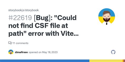 Bug Could Not Find Csf File At Path Error With Vite Builder