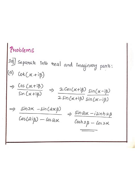 Hyperbolic Functions Problems Trigonometry And Differential Equations