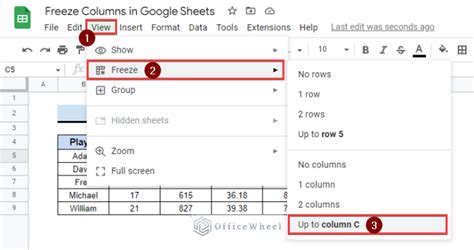 How To Freeze Specific Columns In Google Sheets Quick Ways