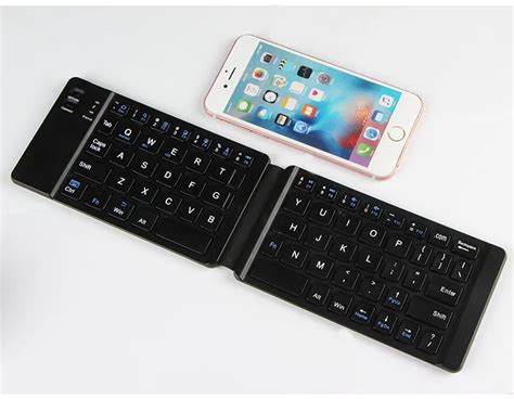 Ultra Slim Wireless BT Folding Keyboard Compatible Keyboard For Tablet Computer Alibaba Com