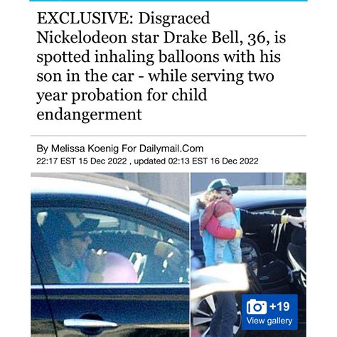Drake Bell Inhaling Helium With His Son In The Car With Him…👀 R