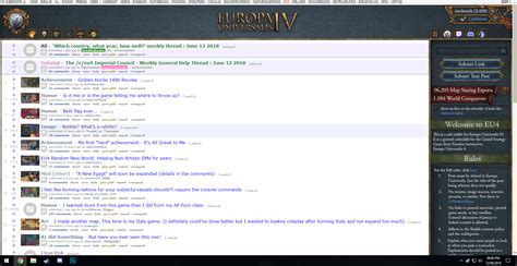I got bored so i decided to make the subreddit's CSS look more like EU4's UI. What do you think ...