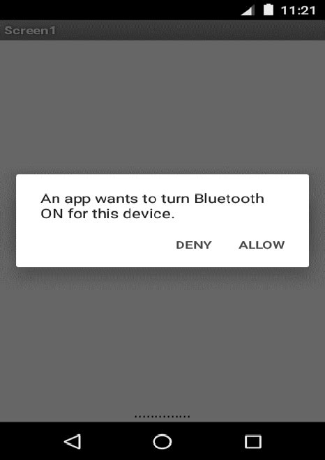 notification for enabling bluetooth download scientific diagram