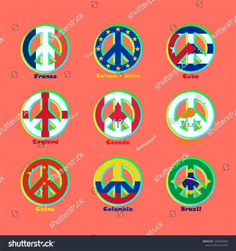 Peace Symbols Of Different Countries