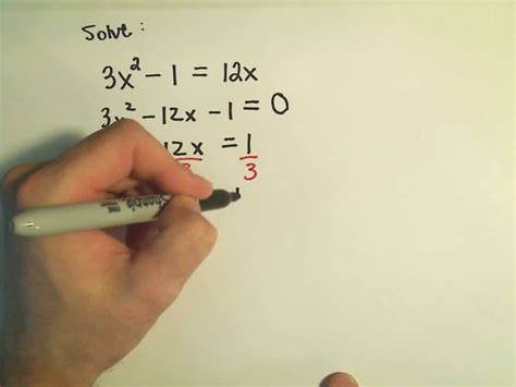 Completing The Square Examples