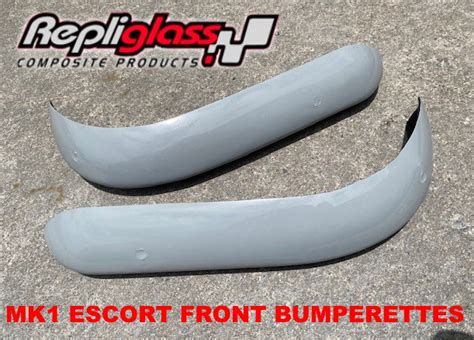 FORD ESCORT MK1 FRONT BUMPERETTES IN FIBREGLASS Pair Repliglass Pty Ltd