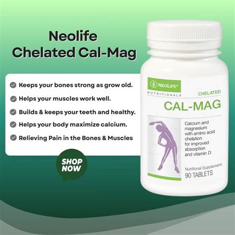 Neolife Chelated Cal Mag 500 Iu Vitamin D3 Cal Mag 90
