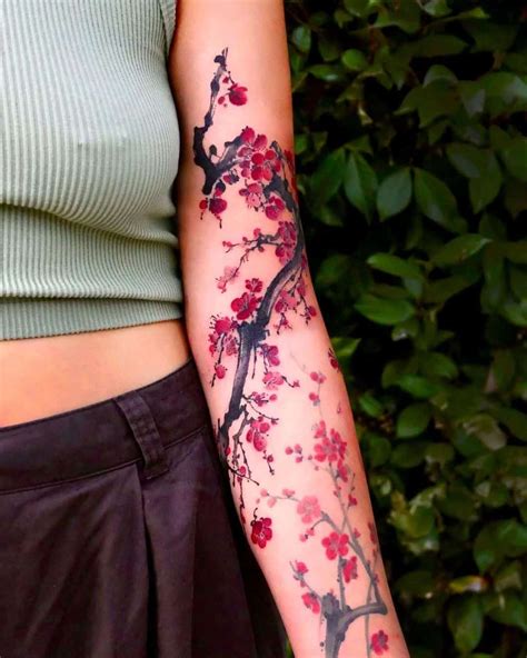 18 Ideas De Cherry Blossom Tatuaje De Cerezo Tatuajes De Cerezas Tatuajes Creativos