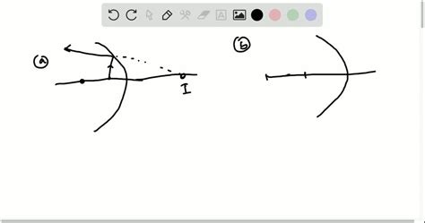 solved use a ruler and a protractor to draw rays to find images in the