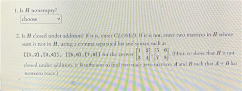 solved the trace of a square n×n matrix a aij is the sum