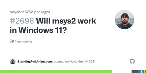 Will Msys2 Work In Windows 11 Issue 2698 Msys2 MSYS2 Packages GitHub