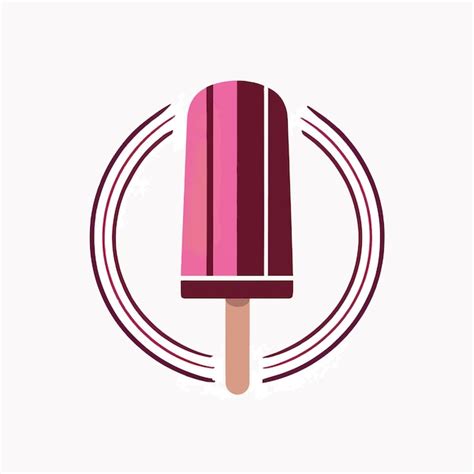 Premium Vector Popsicle Logo On A White Background