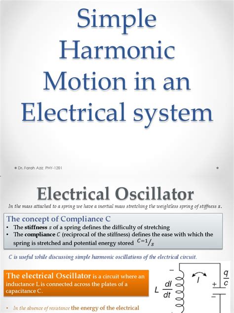 Electrical Oscillator Pdf Inductance Voltage