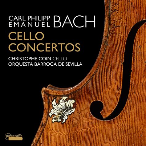 C P E Bach Cello Concertos Christophe Coin” álbum De Christophe