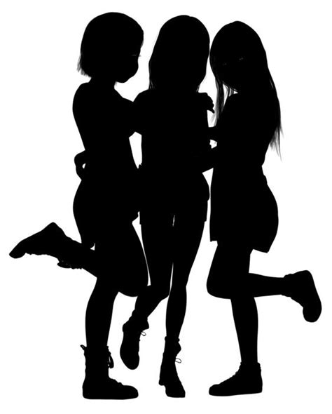 Three Girls Friendship Clipart