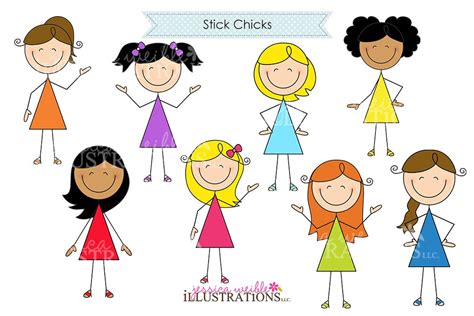 Stick Chicks 2021295 Clipart Design Bundles