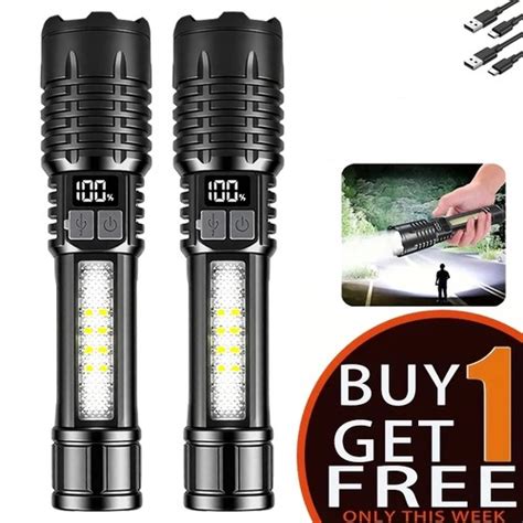 990000000 Lumen Super Bright Led Tactical Flashlight Rechargeable Led