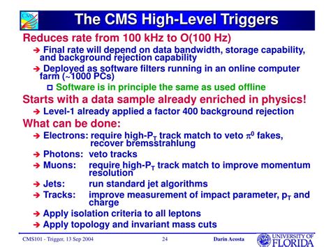 ppt cms101 introduction to the cms trigger powerpoint presentation