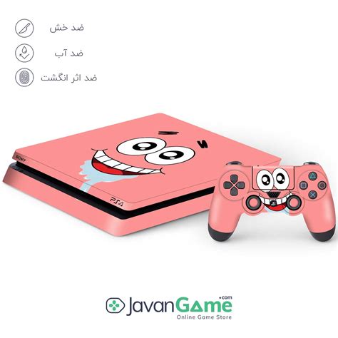 خرید اسکین Ps4 Slim طرح Patrick Spongbob جوان گیم
